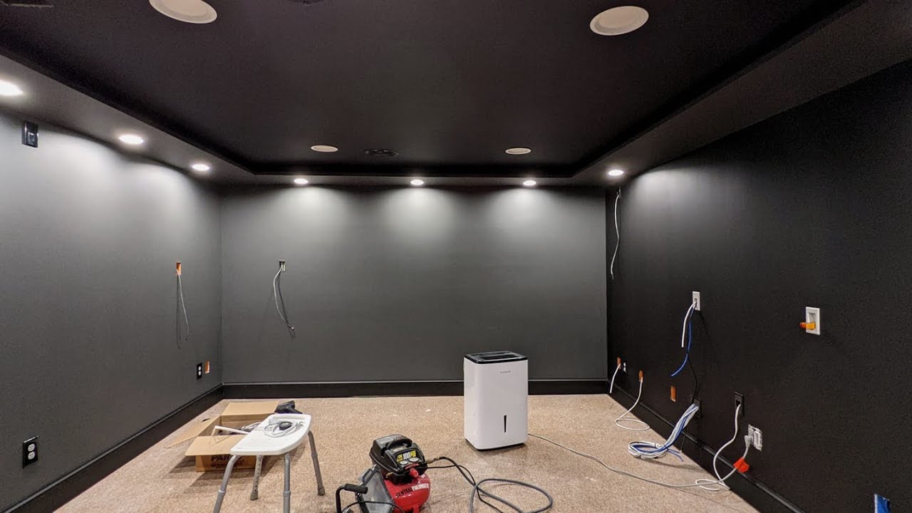 Home Theater Project Part 13. Trim, lights, and terminations. - YouTube
