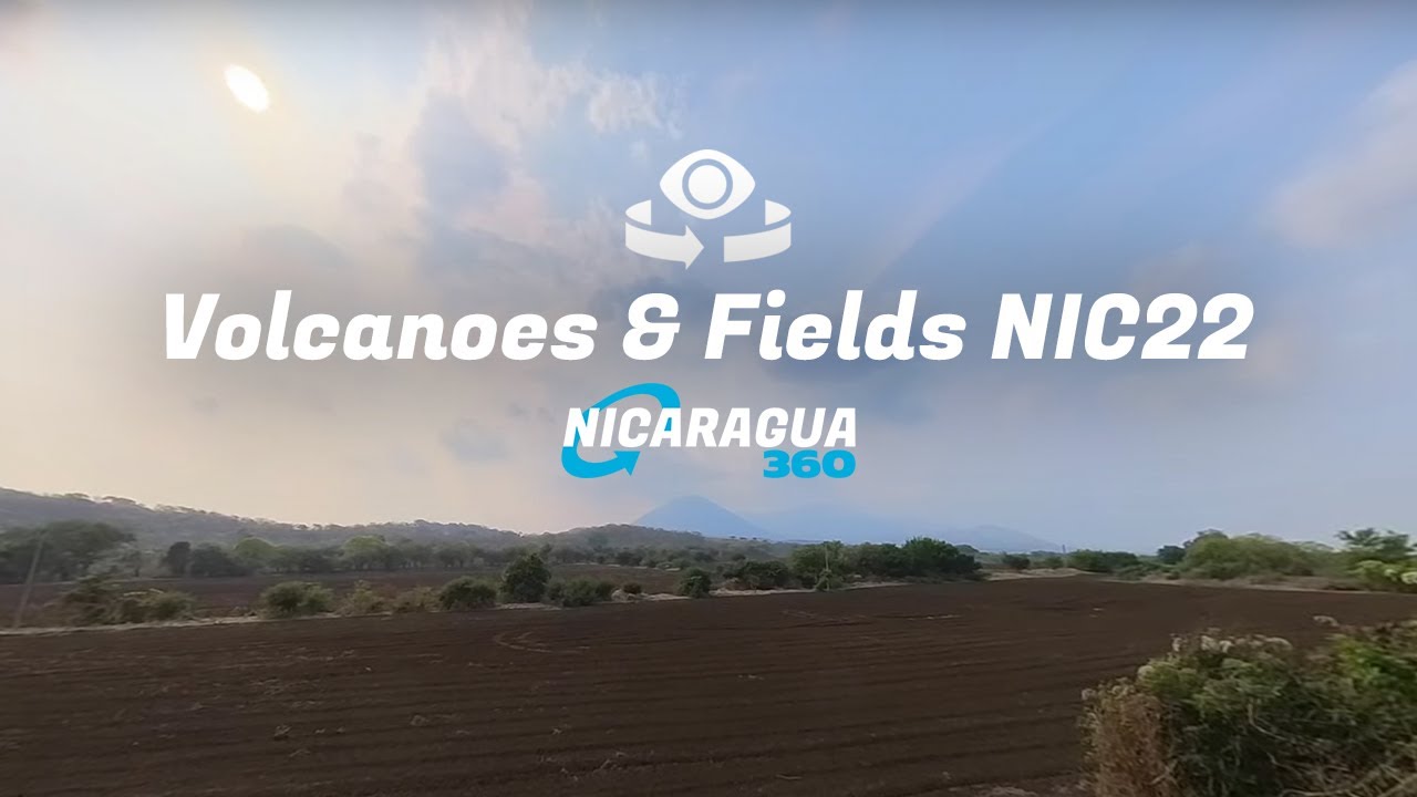 Volcanoes & Fields Along Nicaragua Highway NIC22 - YouTube