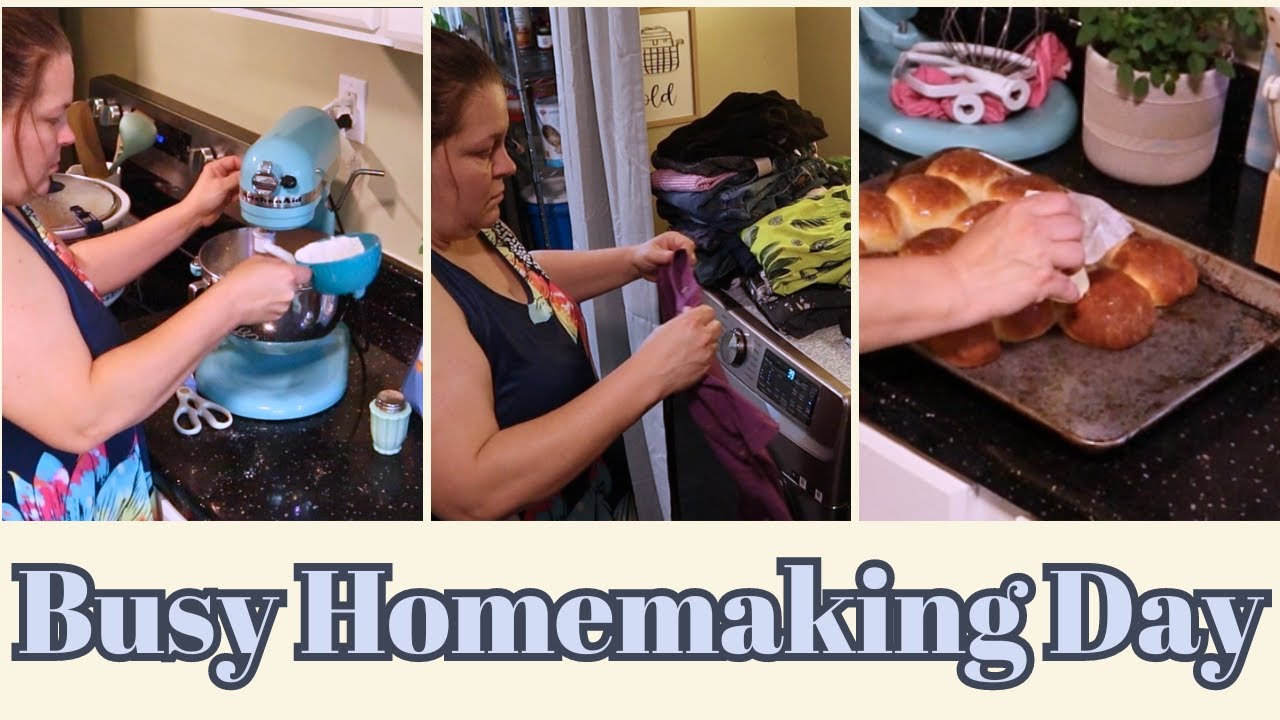 A Homemakers Busy Day Of Baking, Crock Pot Cooking, Painting and ...