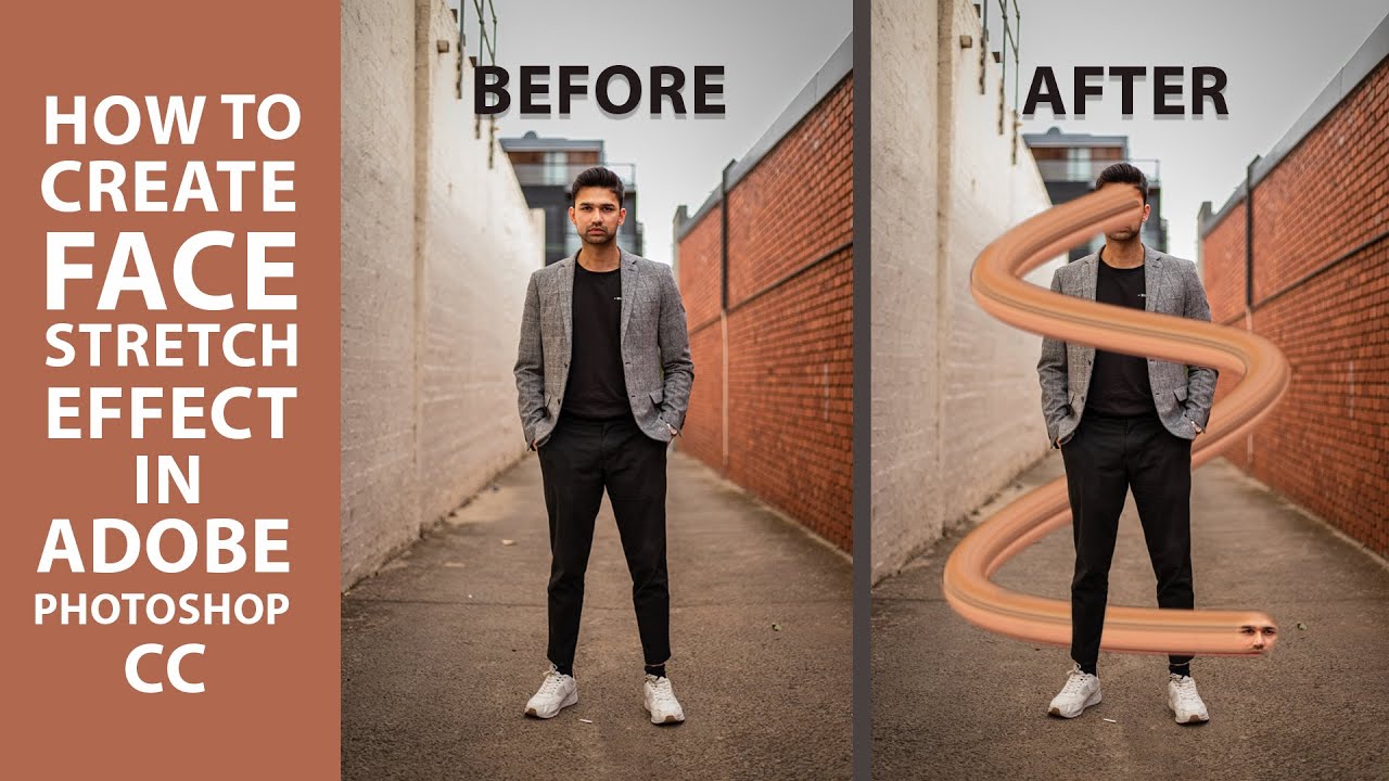 How to create Face Stretch Effect in Adobe Photoshop CC - YouTube