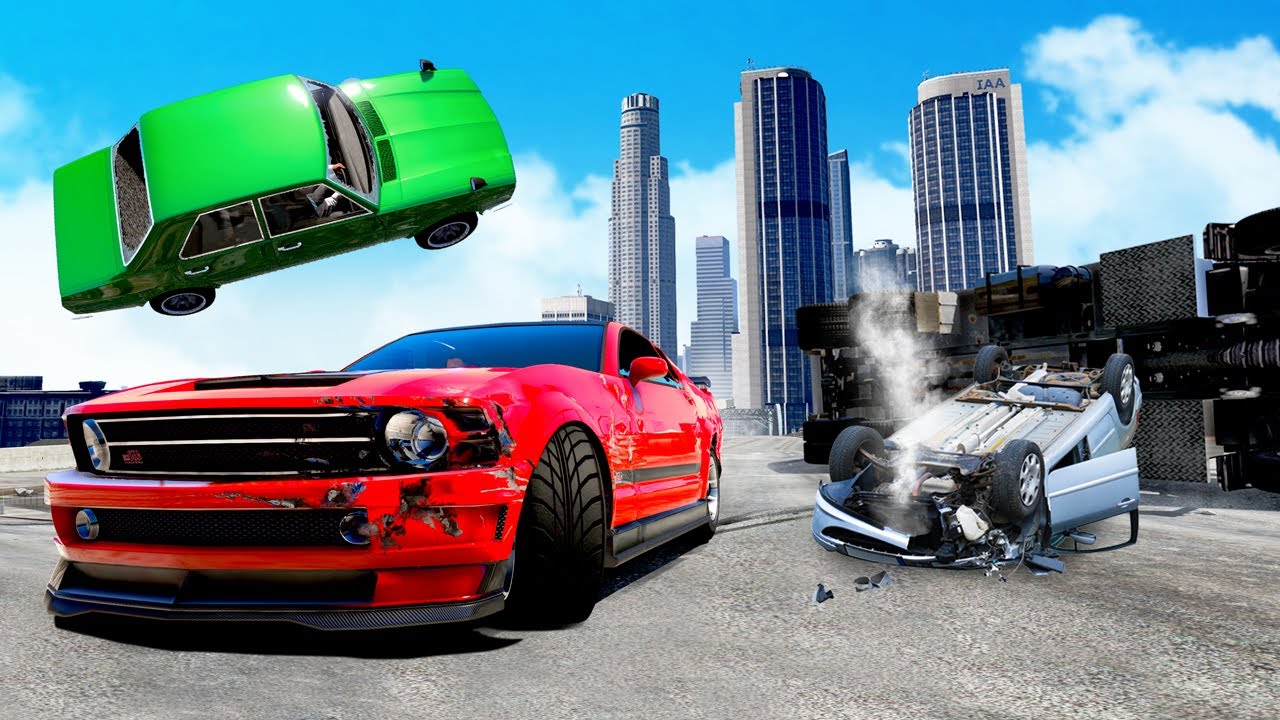 GTA 5 - SURVIVE the CRAZIEST TRAFFIC Mod! - YouTube