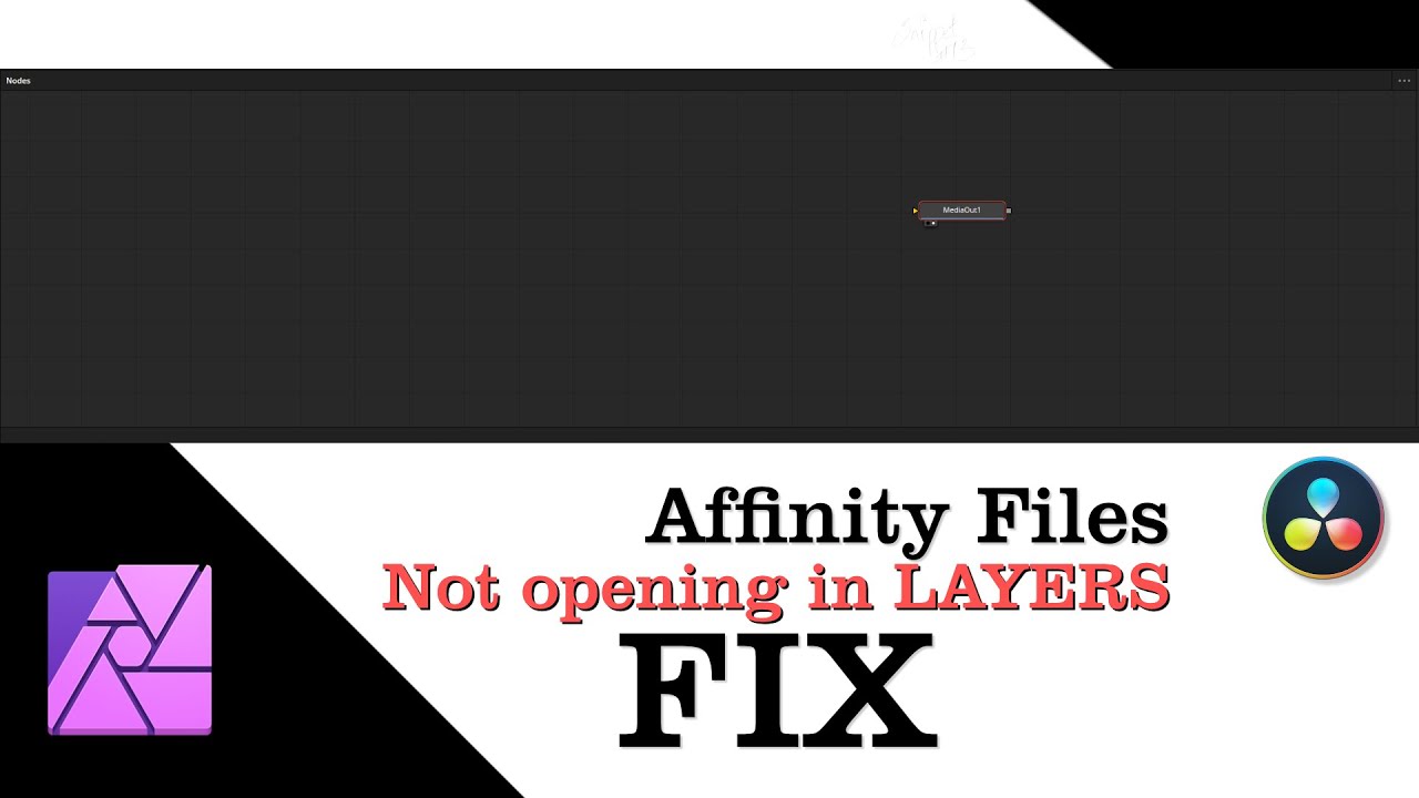How to fix Affinity files not opening in layers in DaVinci Fusion ...