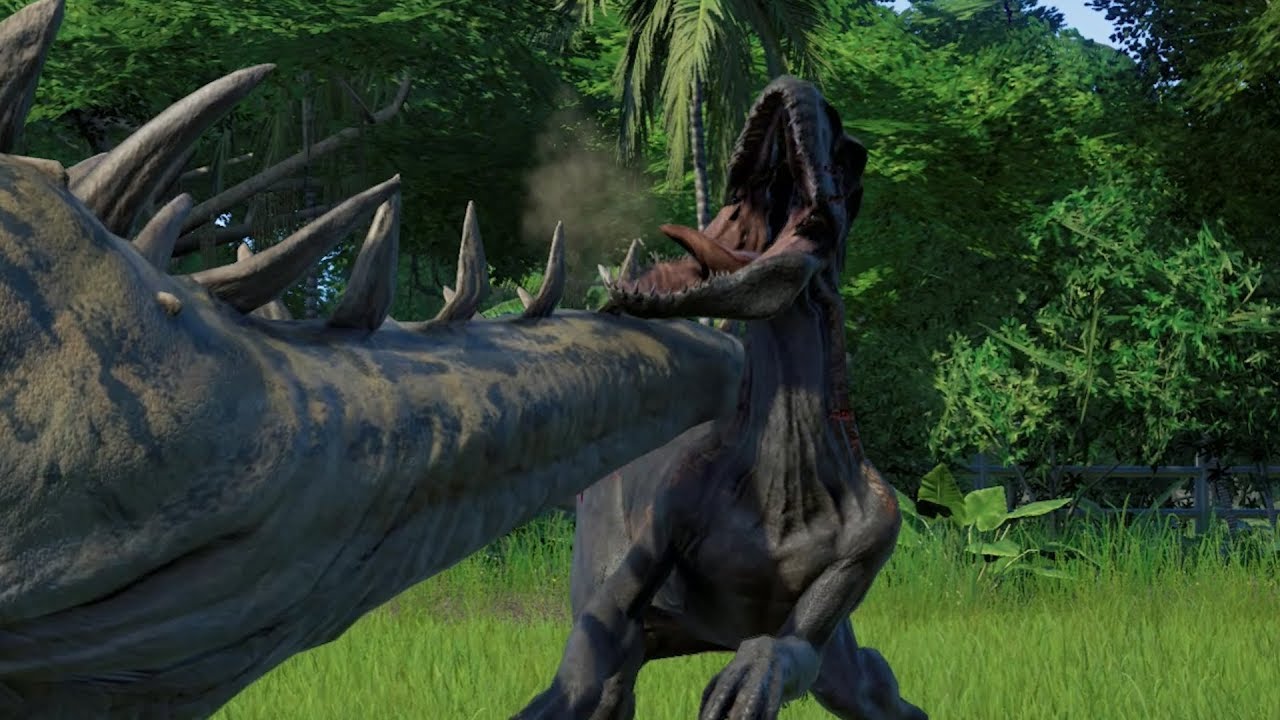 INDORAPTOR All Death Animations VS All Herbivores - Jurassic World ...
