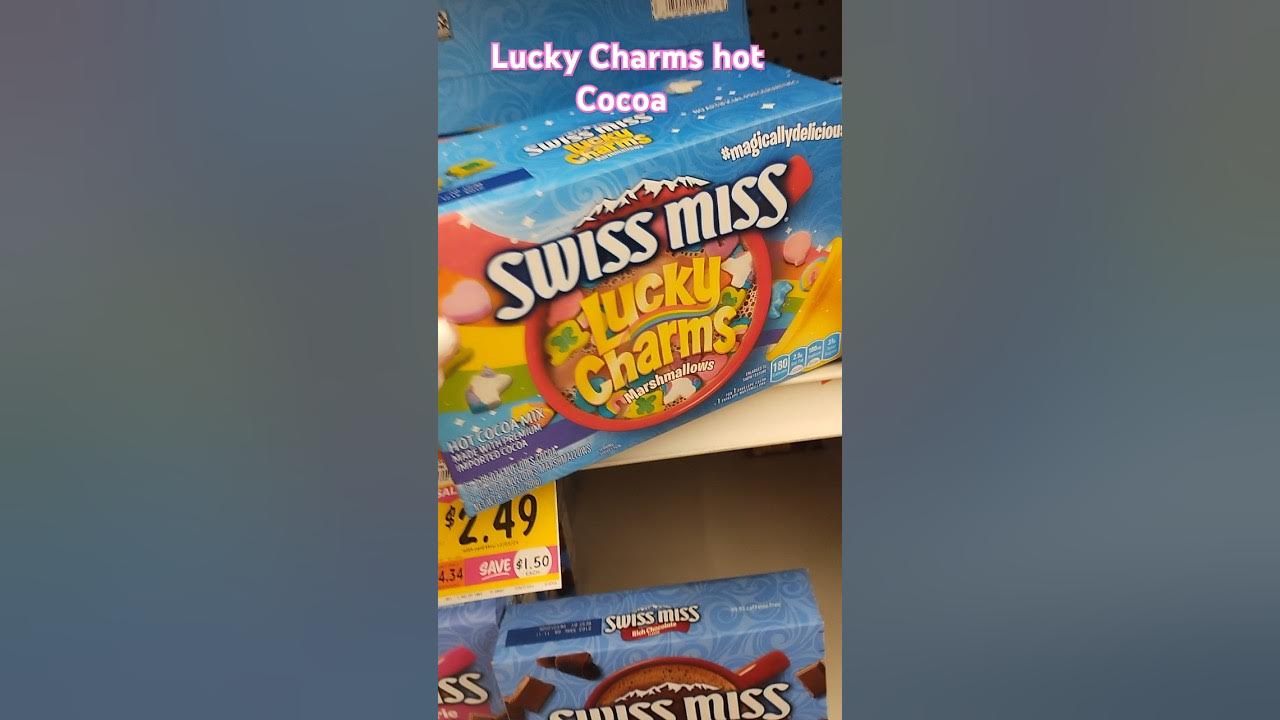 Lucky Charms hot cocoa 🌈 #hotcocoa #luckycharms #swissmiss #shorts # ...