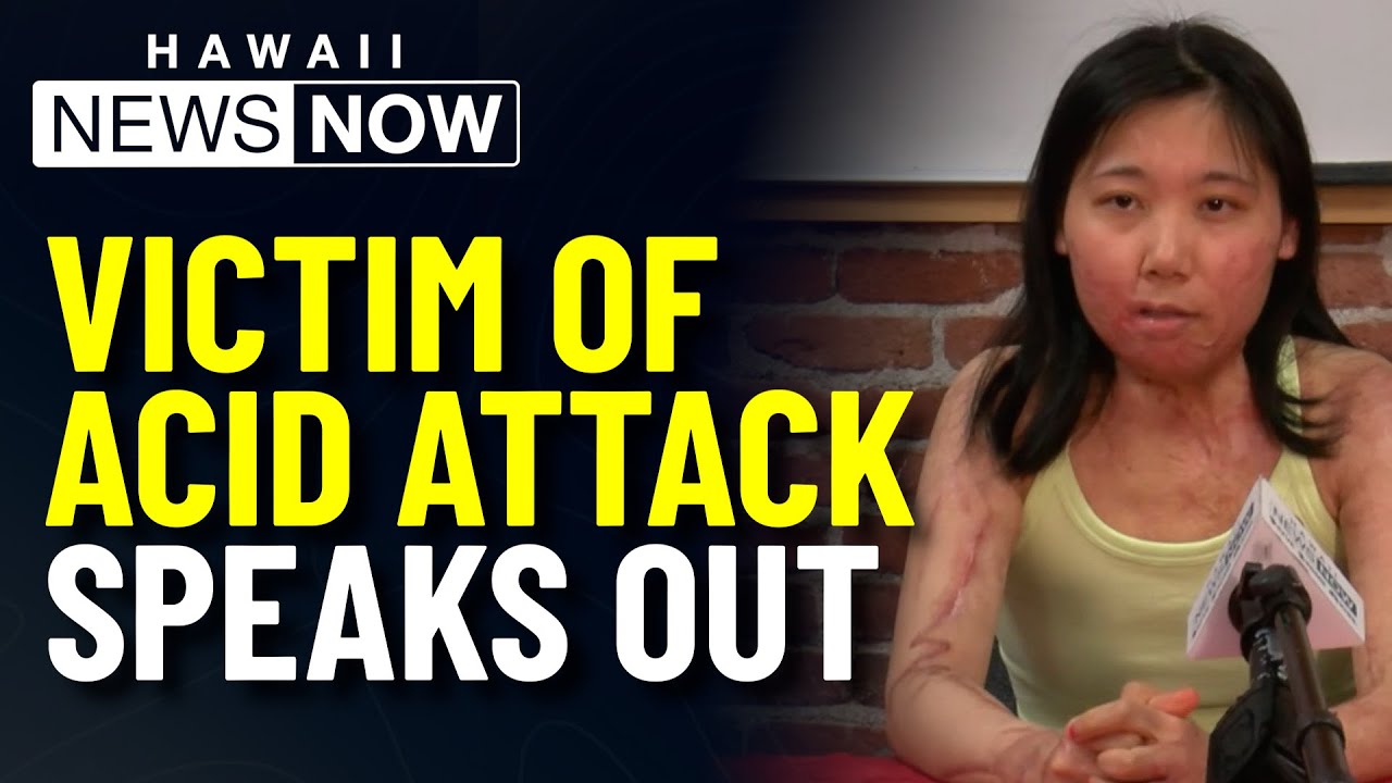 Victim of acid attack speaks as suspects appear in court - YouTube