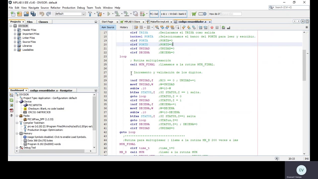 explicacion del codigo ensamblador - YouTube