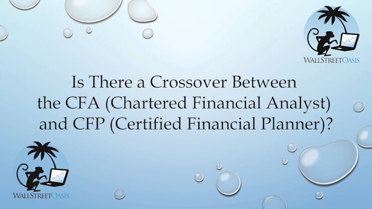 Is There a Crossover Between the CFA and CFP? - YouTube