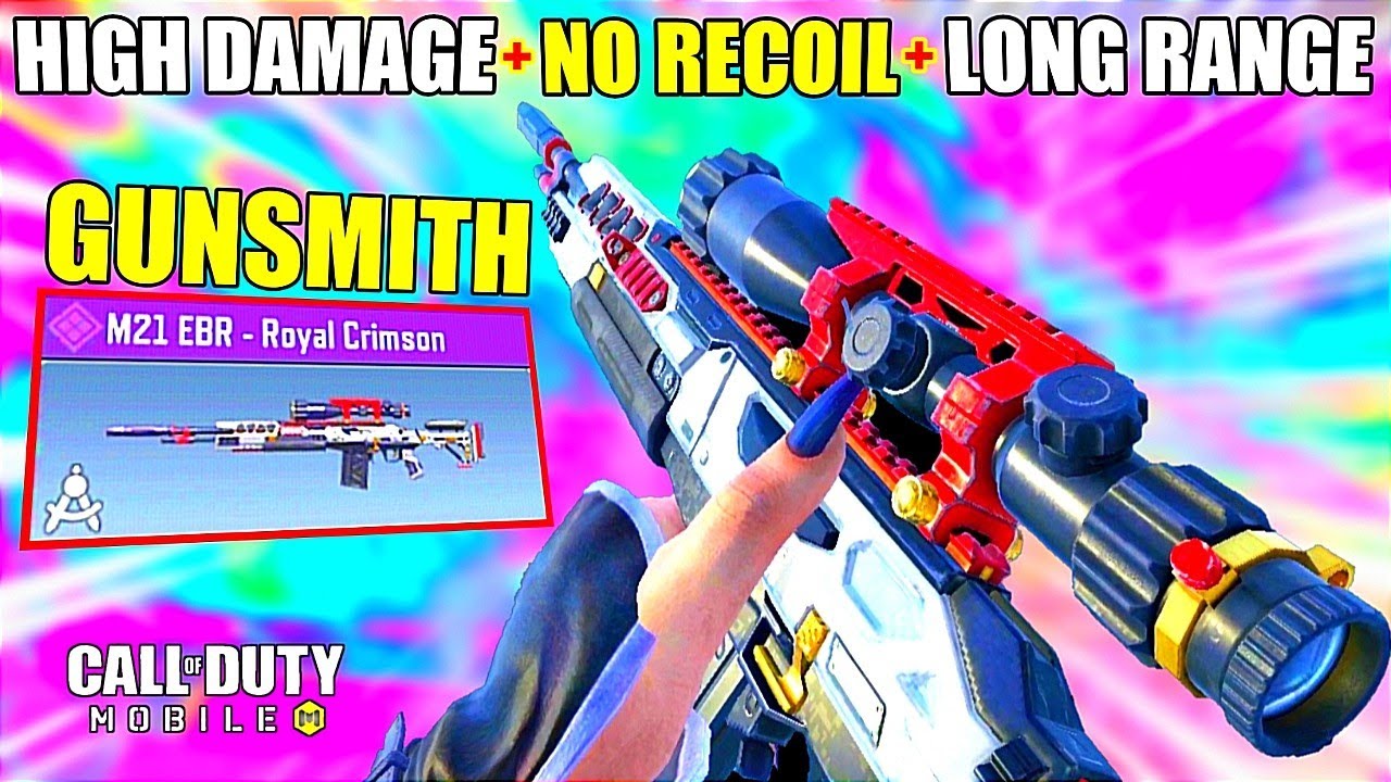 *SEASON 6* M21 EBR GUNSMITH BR | M21EBR COD MOBILE BATTLE ROYALE | M21 ...