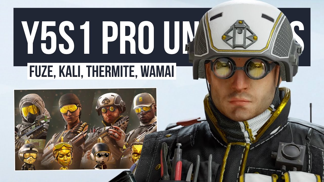 NEW PRO LEAGUE SKINS! FUZE, KALI, THERMITE AND WAMAI | Rainbow Six ...