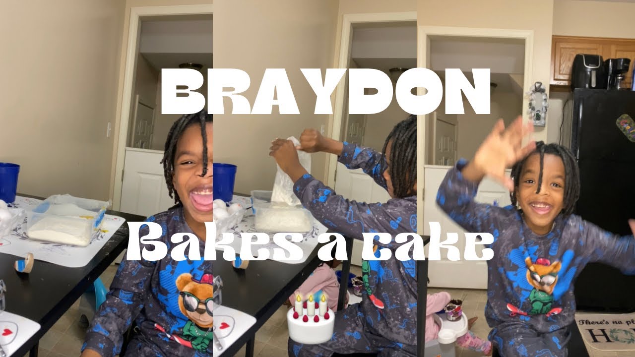 Baking a Cake With Braydon aka The Brayster,The Rapper #fypシ #vlog # ...