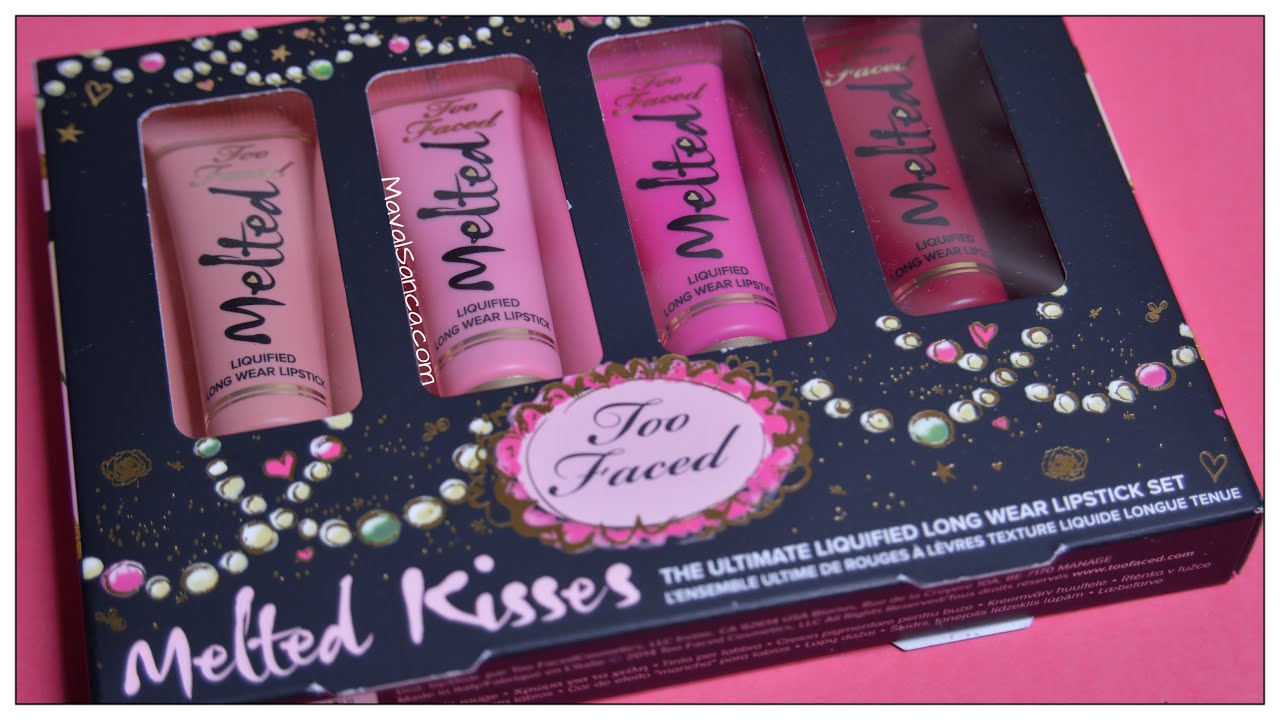 Melted Kisses de Too Faced: Swatches y Opinión / Review - YouTube