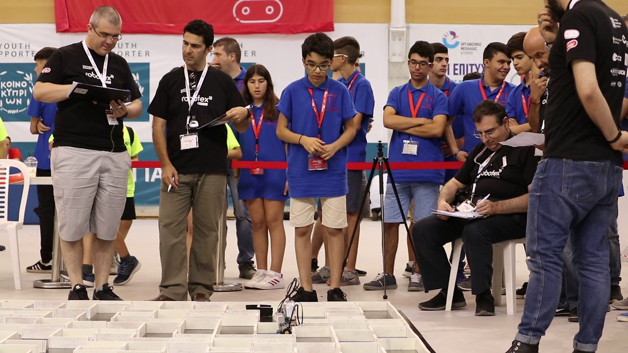 Robotex Cyprus 2018 - Maze Solving - YouTube