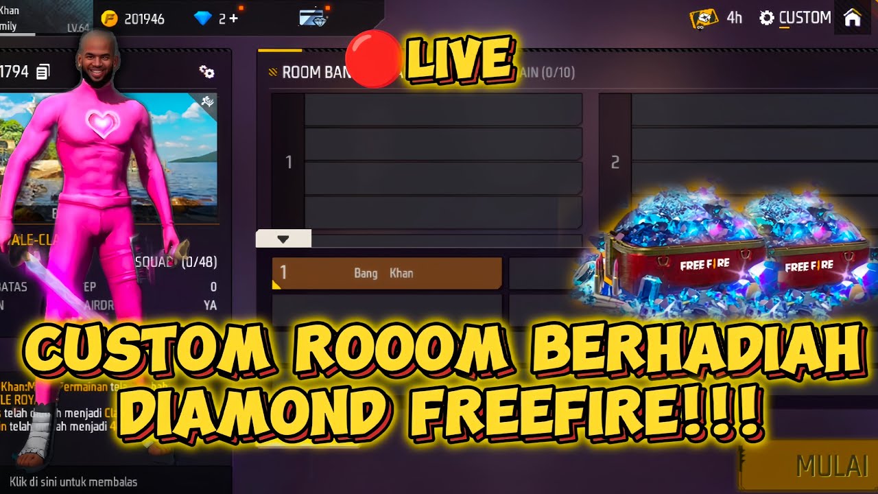🔴 LIVE CR BERHADIAH DM FF 💎 AYO RAMAIKAN KITA COMEBACK( - YouTube