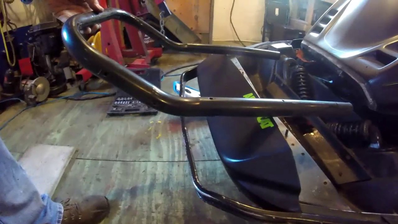 how to make a homemade bumper for snowmobile - YouTube
