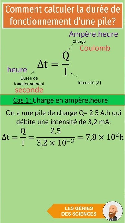 Comment calculer la durée de fonctionnement d'une pile? #shorts - YouTube