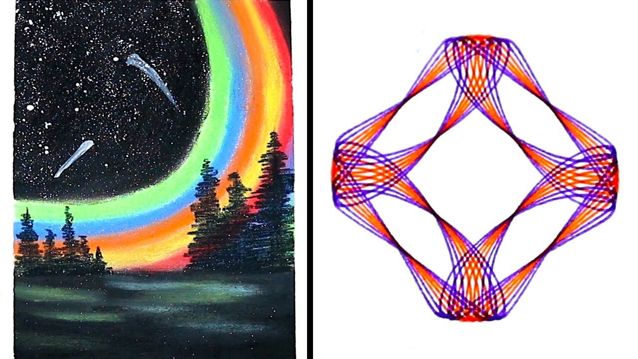 16 Drawing Tricks For Boring Days || Easy Drawing - YouTube