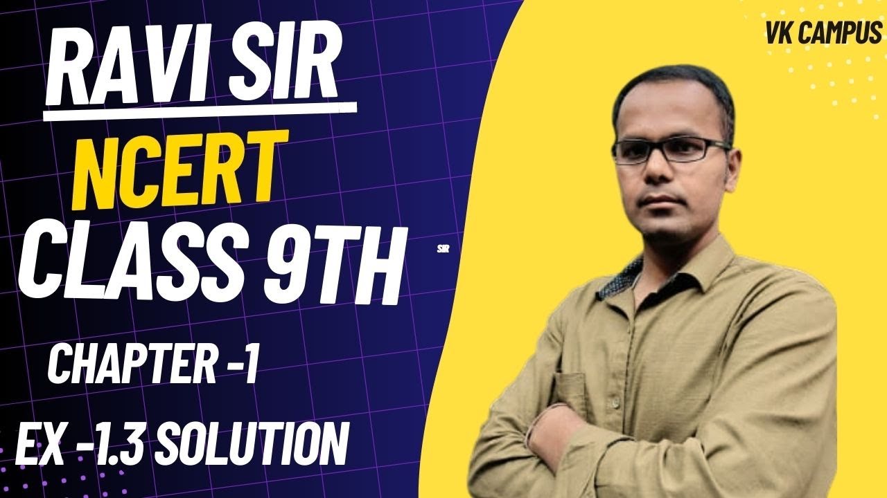RAVi SIR || MATHS TECHER WITH NCERT CLASS 9TH Exercises 1.2 SOLUSTION ...