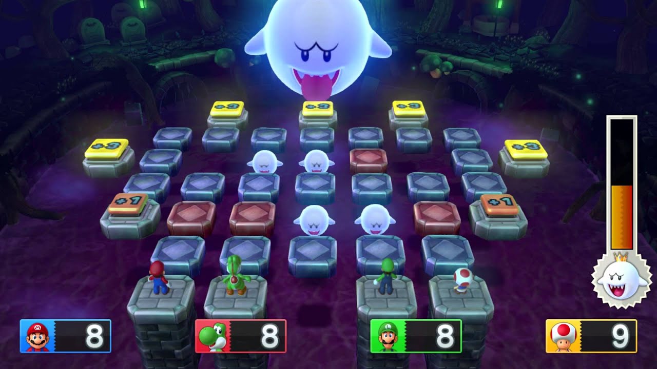 Mario Party 10 - King Boo's Tricky Tiles - YouTube