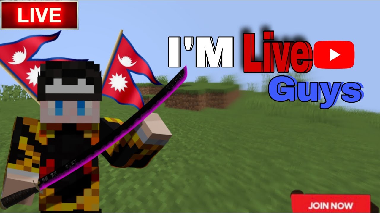 I'm Live Guys Nepali Minecraft community #nepaliminecraft #nepali - YouTube