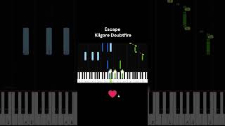 Escape - Kilgore Doubtfire #noty #sadpianoyt #pianotutorial Chords ...