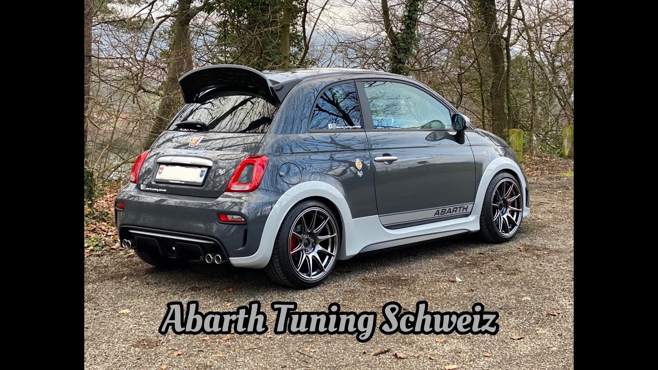 500 Abarth 695 70 Anniversario Tuning Lowered Wheels - YouTube