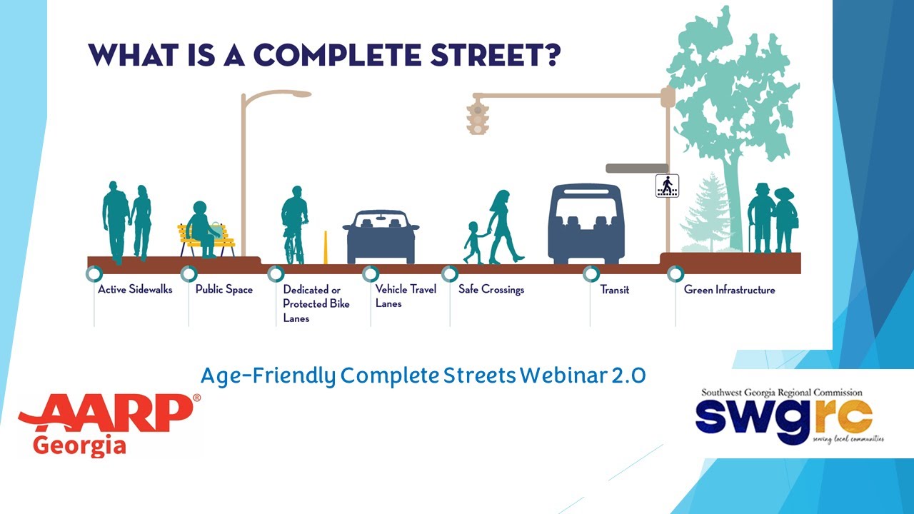 AARP GA & SWGRC: Complete Streets Webinar 2.0 - YouTube