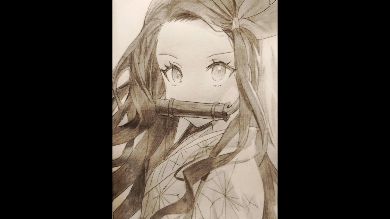 Nezuko Kamado - Demon Slayer - Pencil Drawing Timelapse No. 24 - YouTube