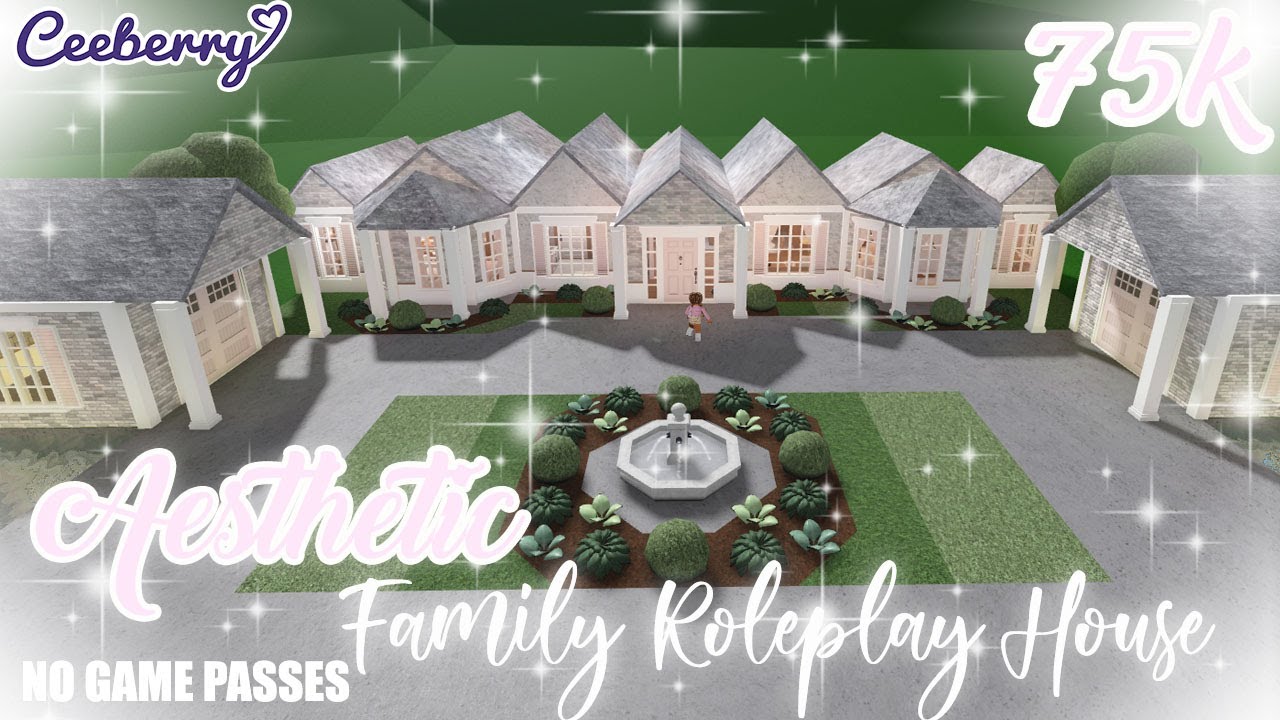 Bloxburg |Spring Family Roleplay House no game passes 75k | Speed Build ...