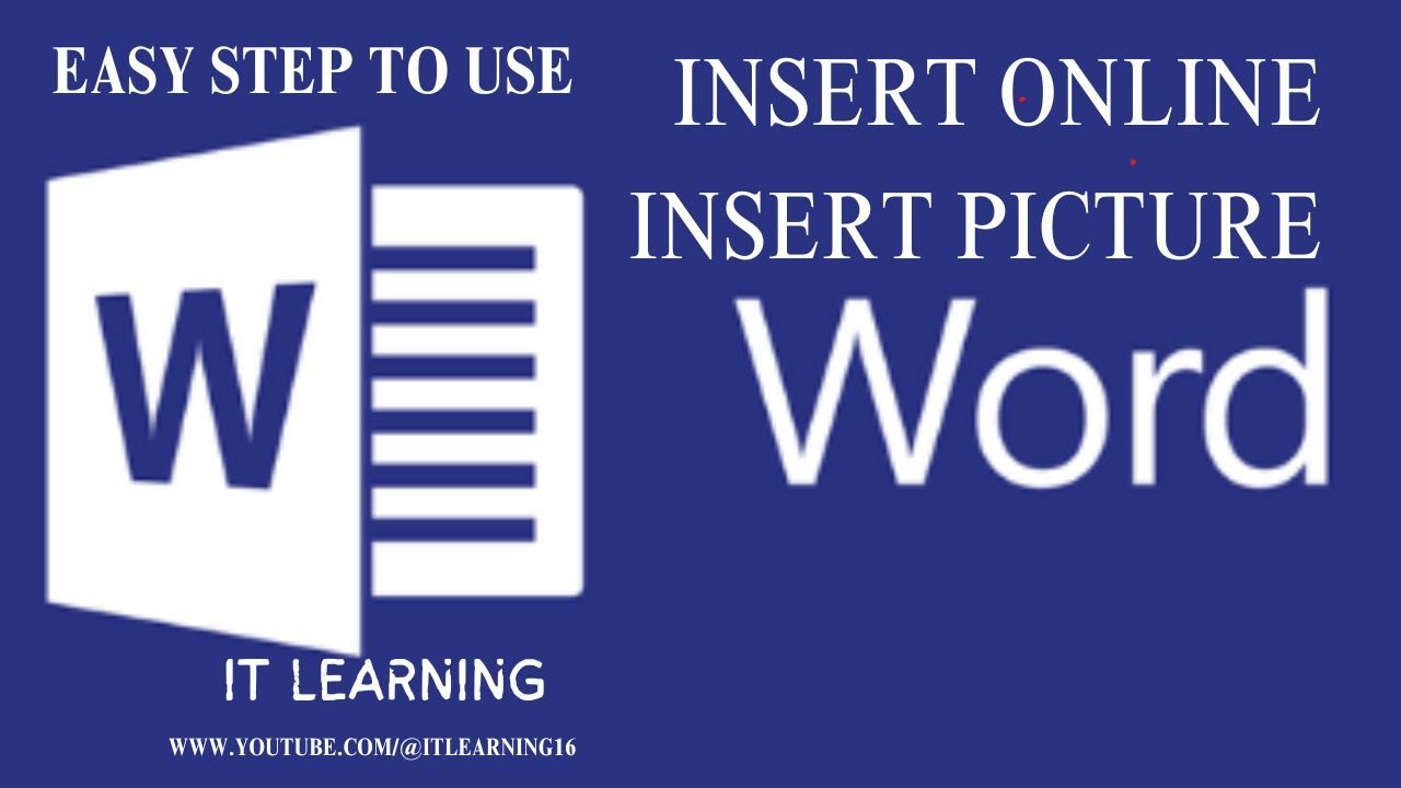 How to insert online insert picture - YouTube