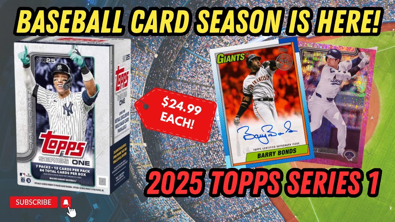 2025 TOPPS SERIES 1 BASEBALL is here...but is it good?! Two blaster box ...