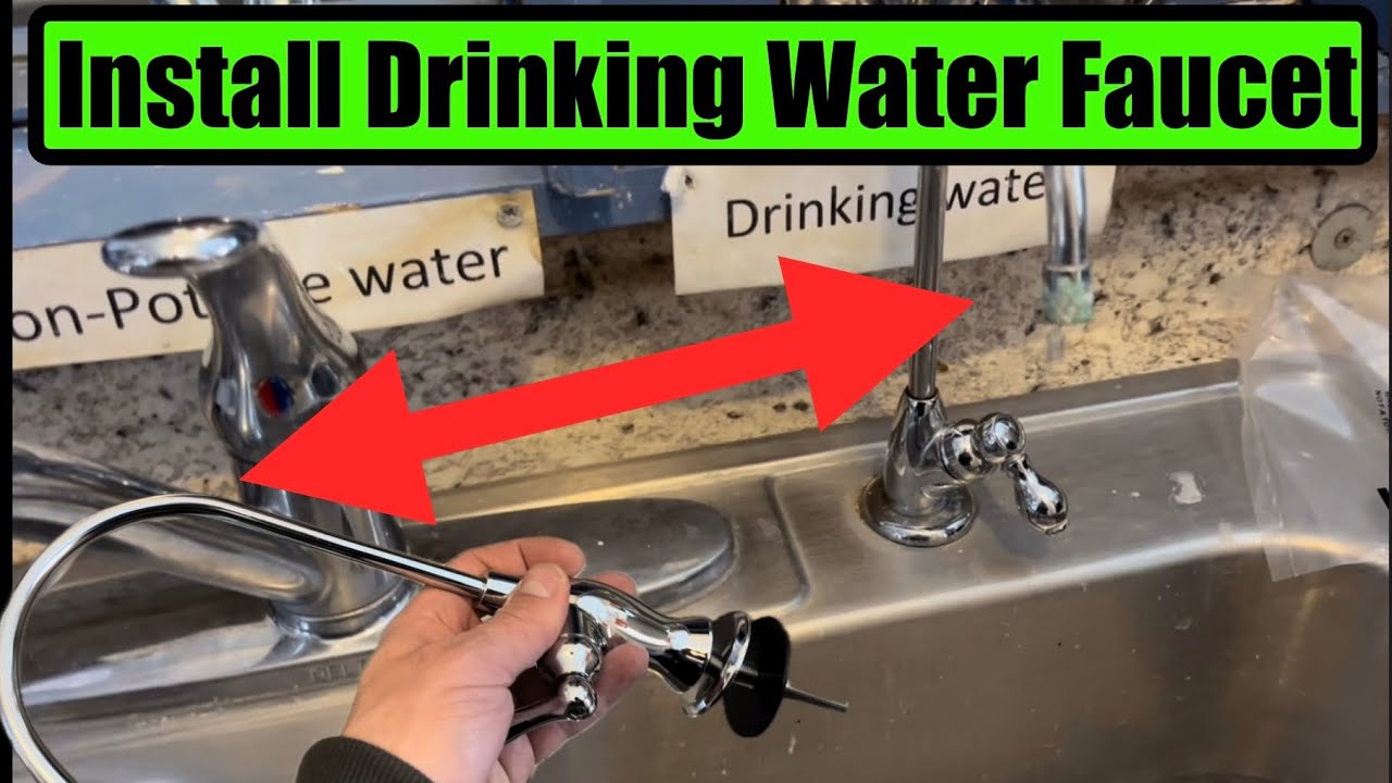 How To Install Drinking Water Spicket - YouTube