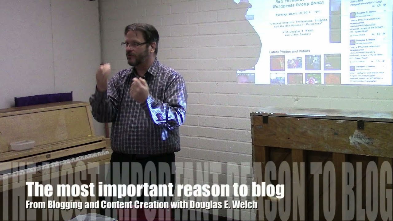 Blogging 101: The most important reason to blog - YouTube
