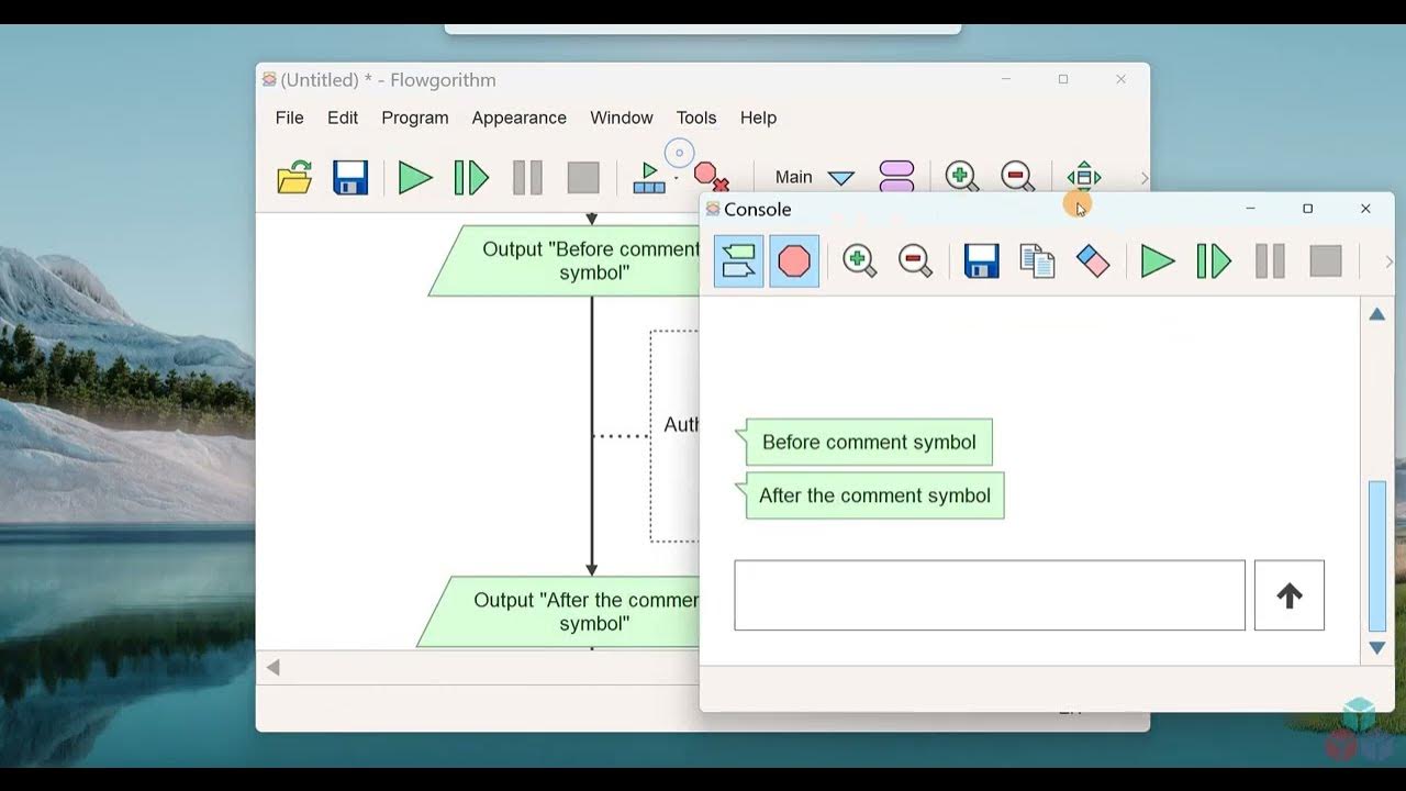 Flowgorithm Comment Symbol - YouTube