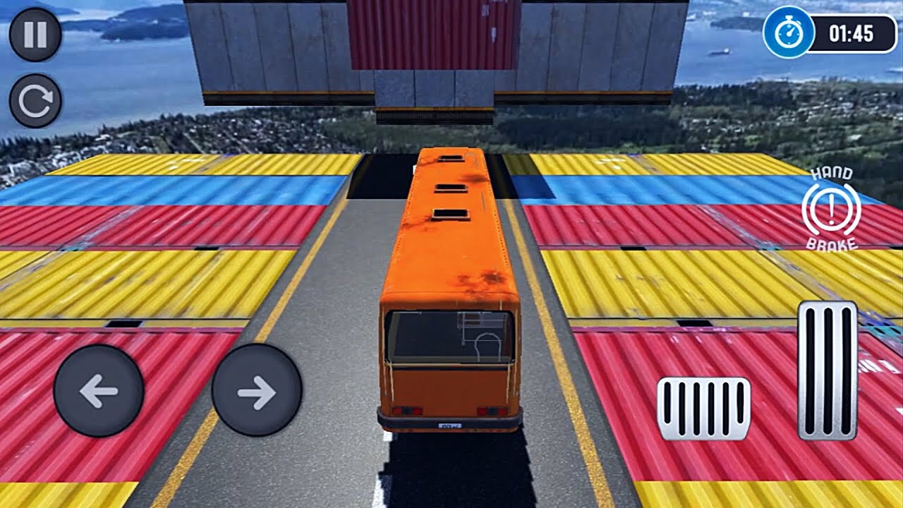 Impossible Maga Ramp Bus Stunts Driving - Crazy Roads Coach Bus Driver ...