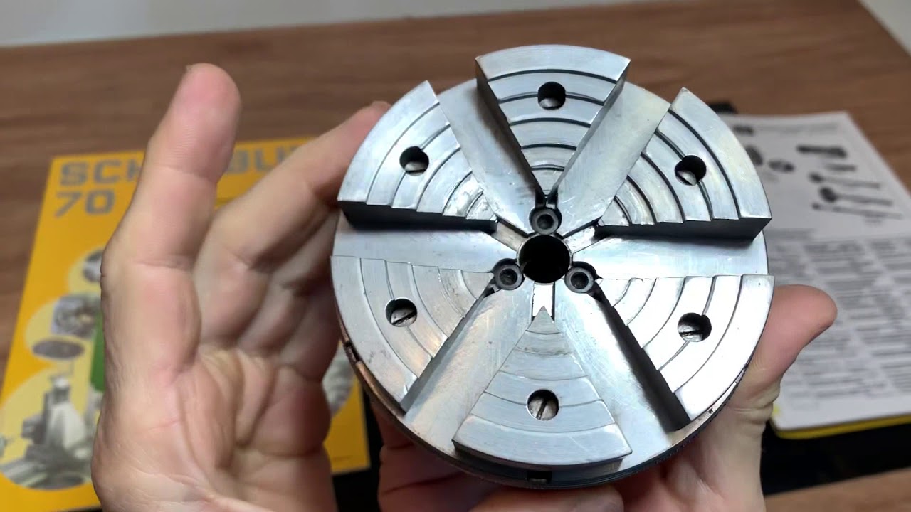 Schaublin 70 Lathe 6-Jaw Chuck W12 ø100mm - YouTube