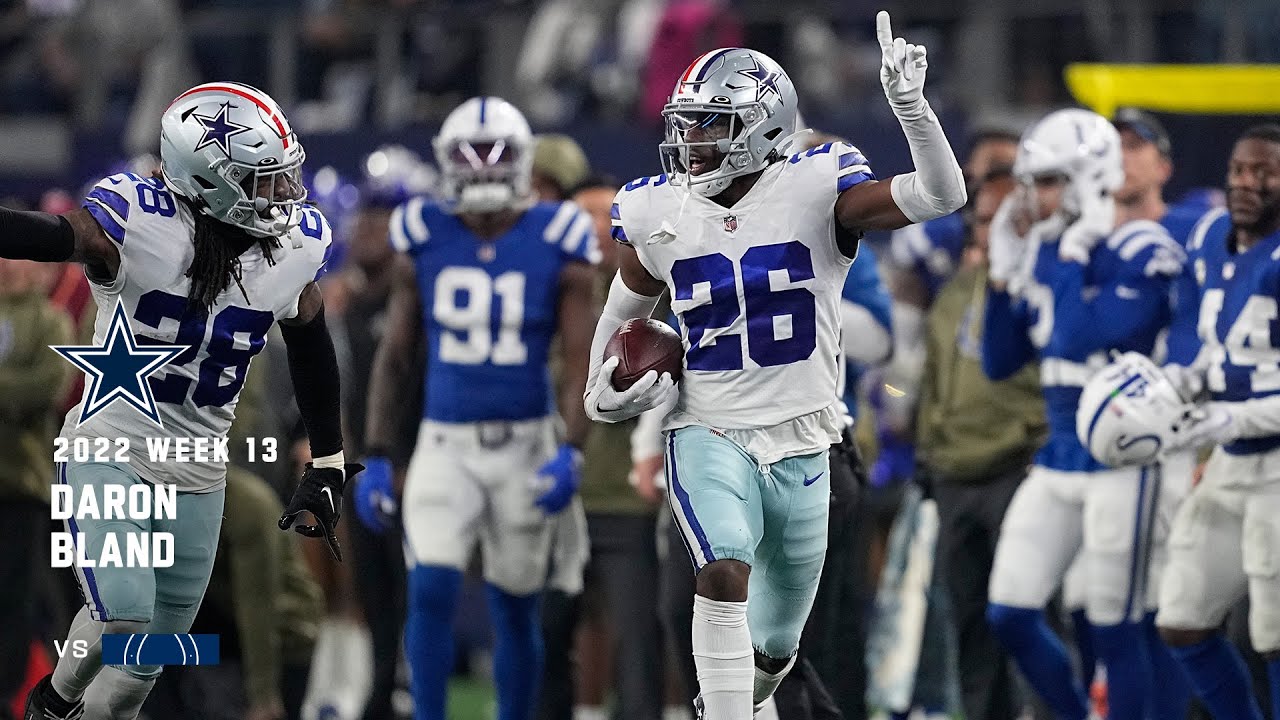 Daron Bland's Best Plays from 2-INT Game | Week 13, #INDvsDAL | Dallas ...
