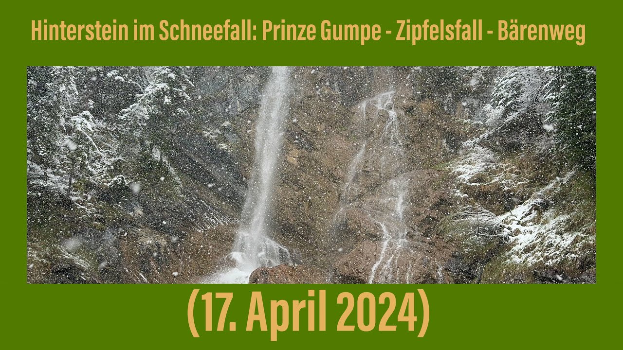 Hinterstein im Schneefall (17. April 2024) - YouTube