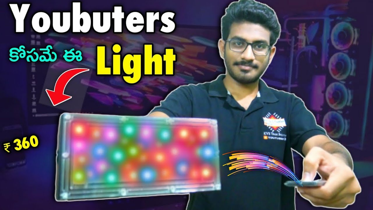 RGB Background Lighting Setup For Begginers | Youtube Video Lighting ...