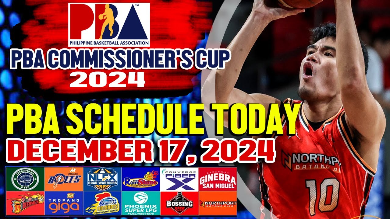 PBA SCHEDULE TODAY December 17, 2024 | Pba Commissioner's Cup - YouTube