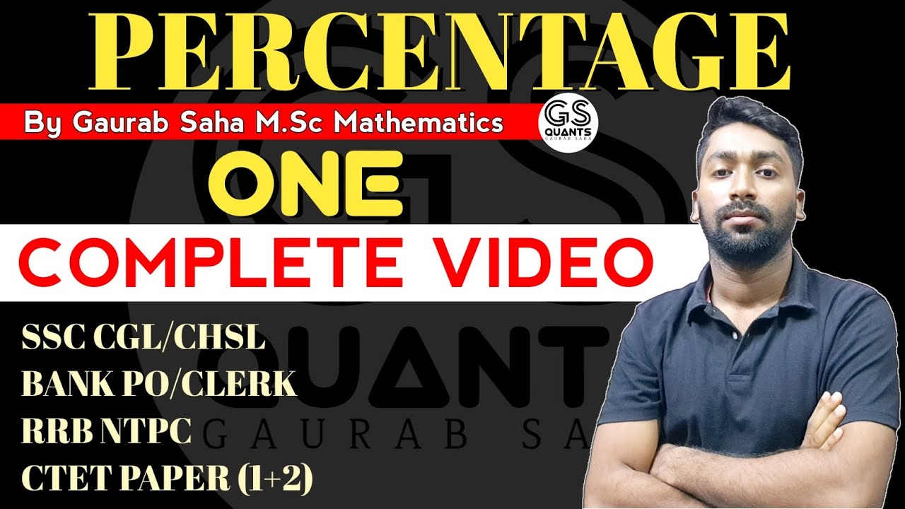 Complete Percentage in One Video ! @GSQuants | by Gaurab Saha - YouTube