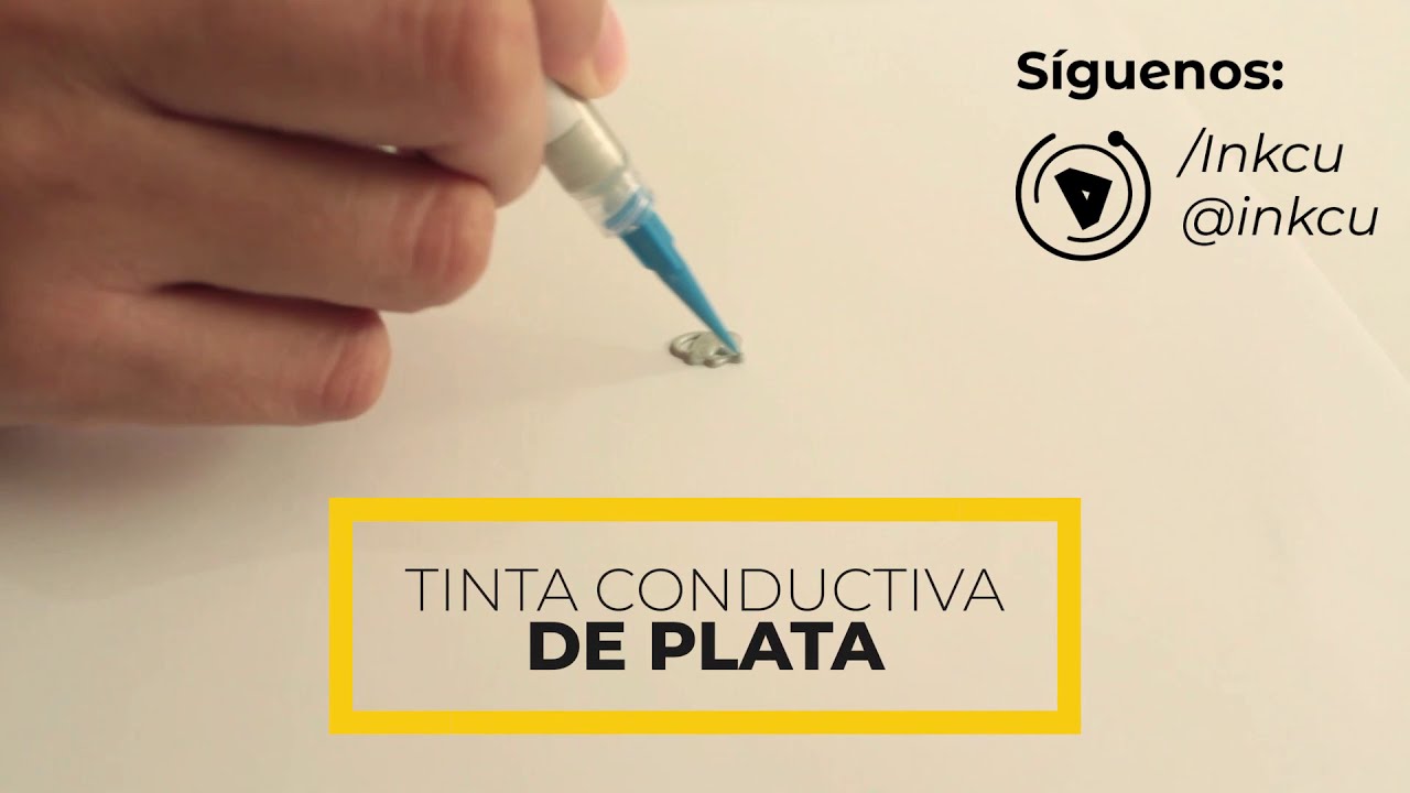 Tinta conductiva de plata INKCU - YouTube