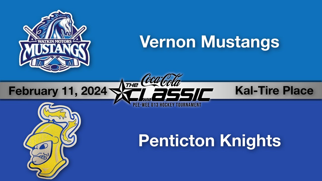 #20 Vernon Mustangs vs #4 Penticton Knights - 2024 Coca-Cola Classic ...