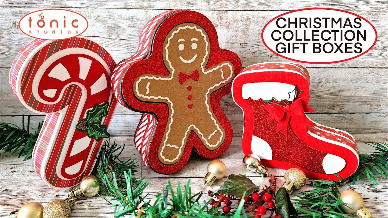 TONIC STUDIOS - CHRISTMAS COLLECTION GIFT BOXES - YouTube