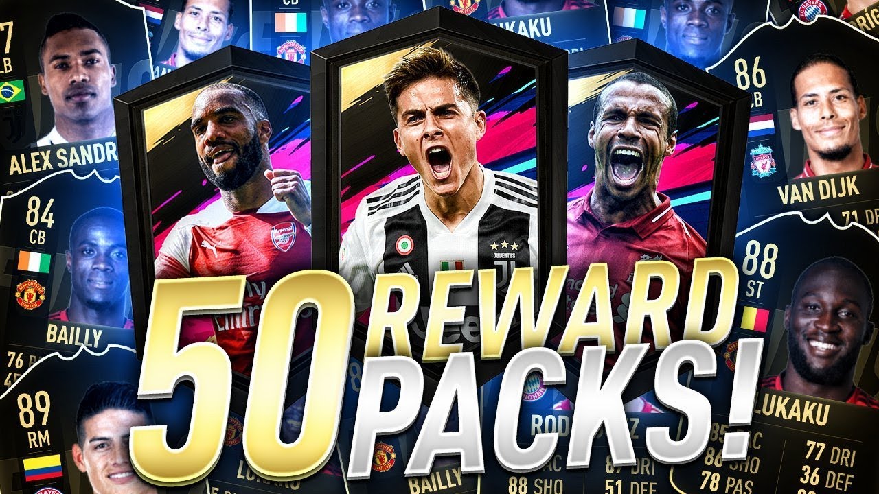 50 NEW REWARD PACKS - YouTube