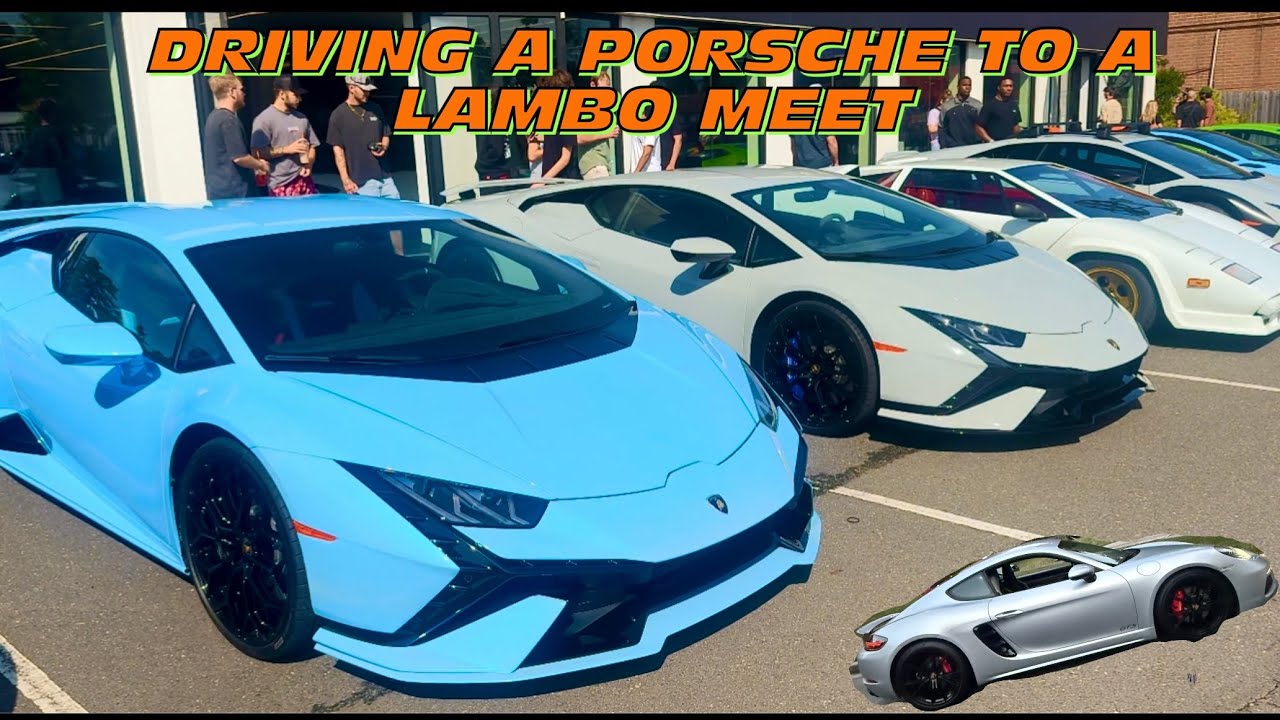 TAKING A CAYMAN GTS TO A LAMBO MEET (INSANE CARS) - YouTube