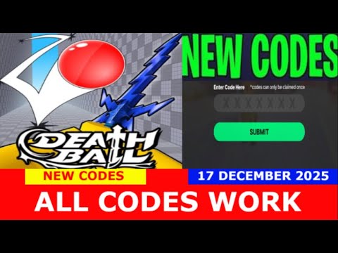 *ALL CODES WORK* Death Ball ROBLOX | NEW CODES | December 17, 2025