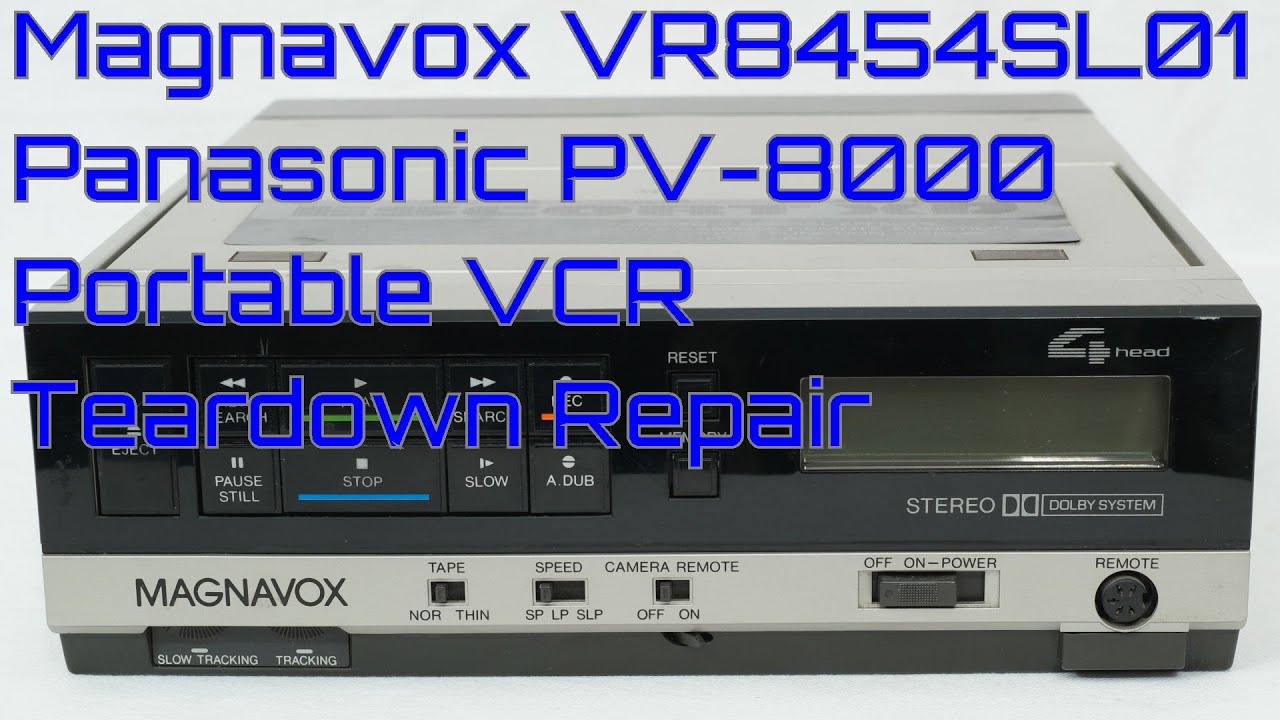 EW0170 - Magnavox VR8454SL01 Panasonic PV-8000 Teardown Repair - YouTube