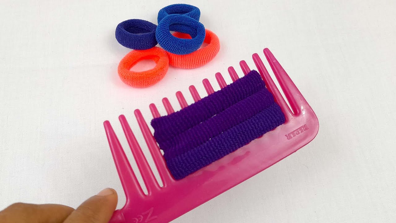 Hand Embroidery flower design idea - easy flower making with rubber ...