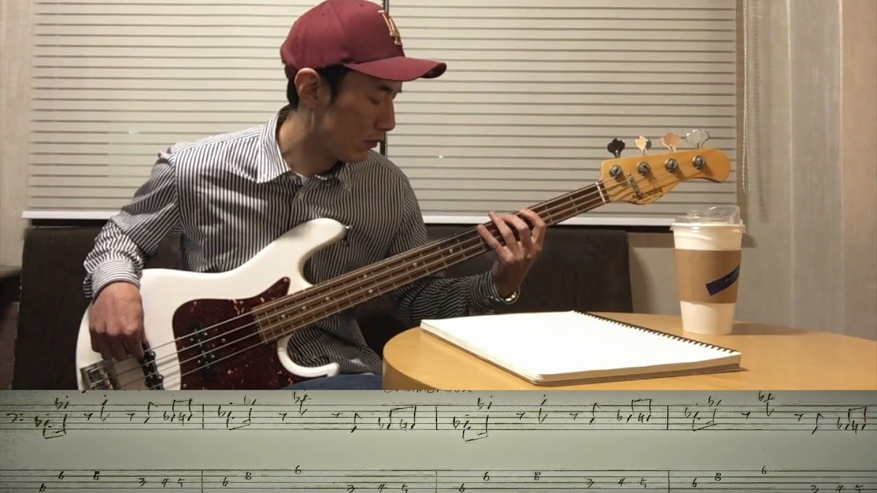 Herbie Hancock - Chameleon Bassline Cover (With Tab) - YouTube