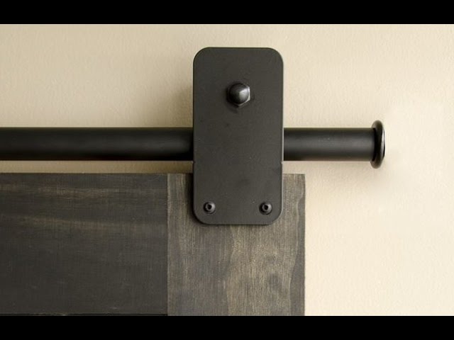 Barn Door Hardware Pipe Sliding Barn Door Hardware Kit, Stainless